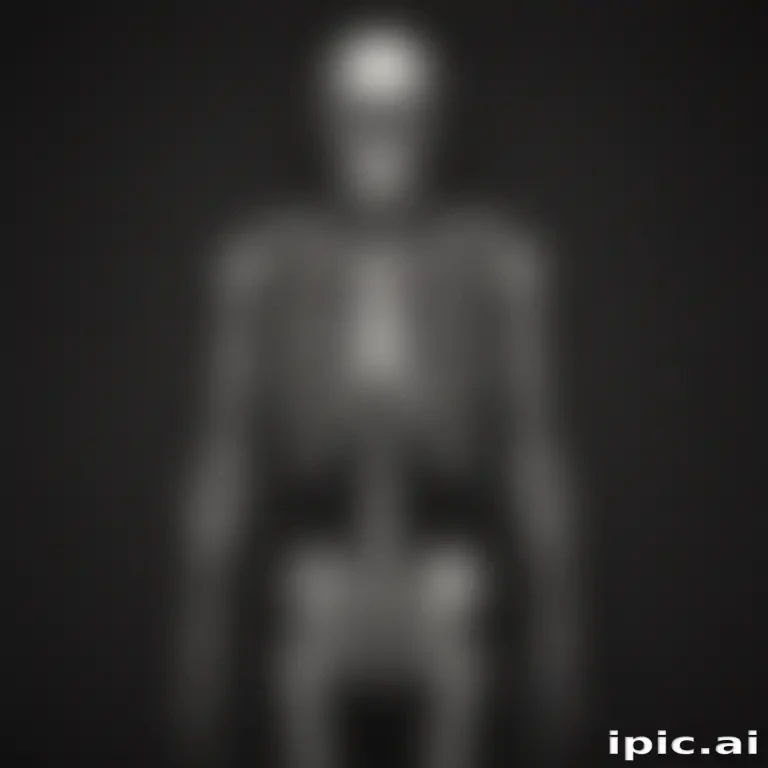Abstract Representation of a Human Skeleton Model with Blurred Features