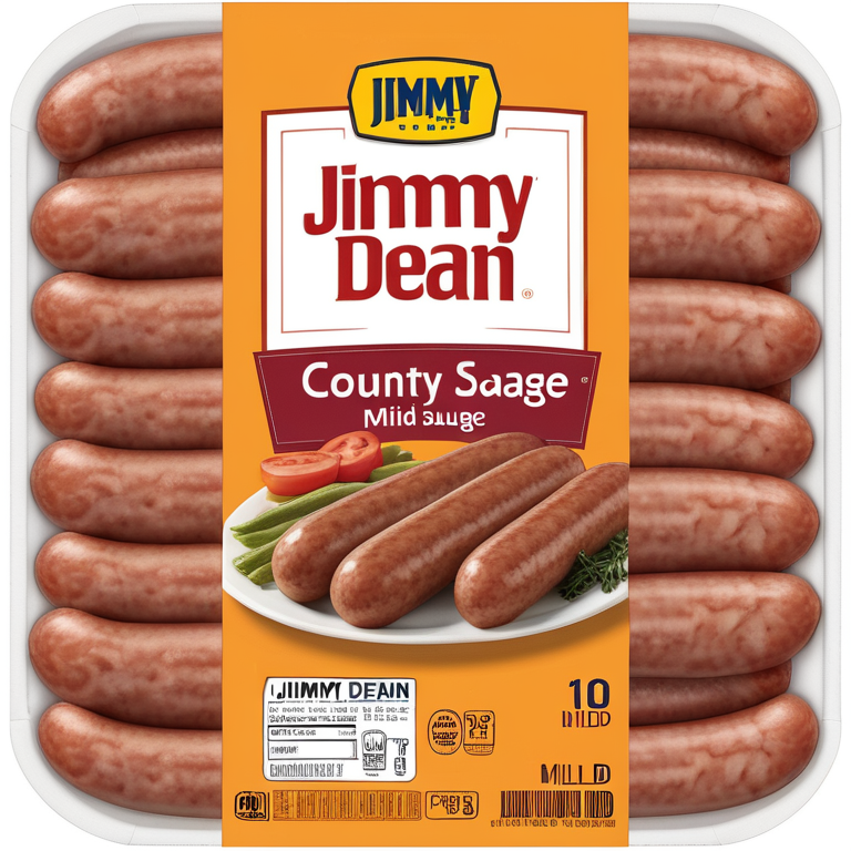 Jimmy Dean County Sausage: Mild Flavor in Convenient Pack of Ten Links