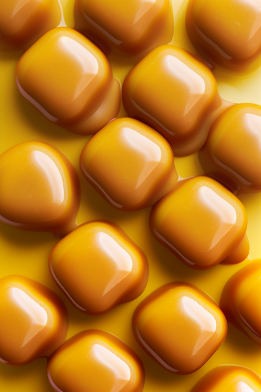 Colorful and Glossy Candy Pieces Arranged Beautifully on a Bright Surface