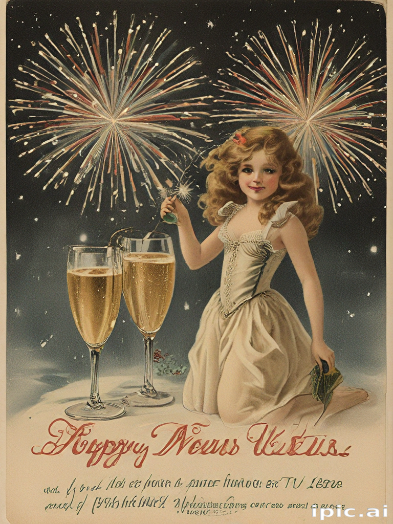 Celebrating the New Year with Joyful Spirits and Sparkling Fireworks
