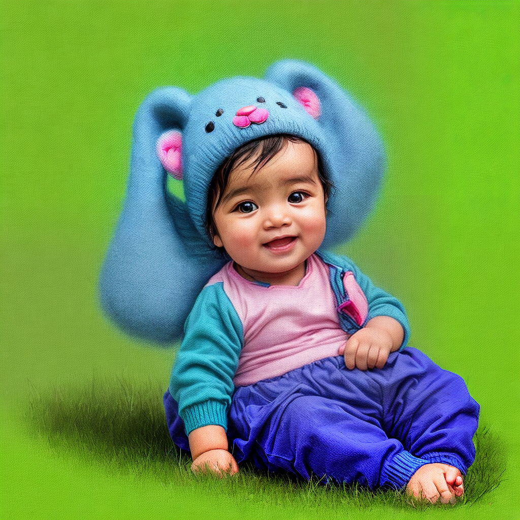 Most Beautiful Cute Baby Digital Art (copy-right free)