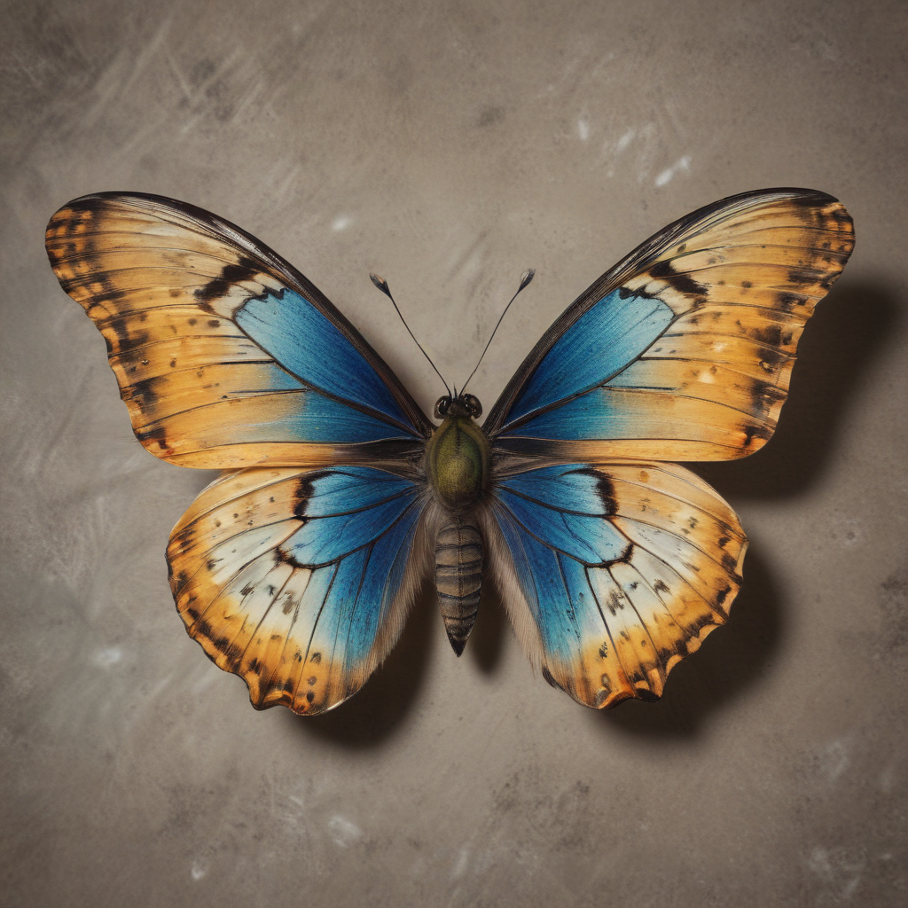 Bullet with butterfly wings