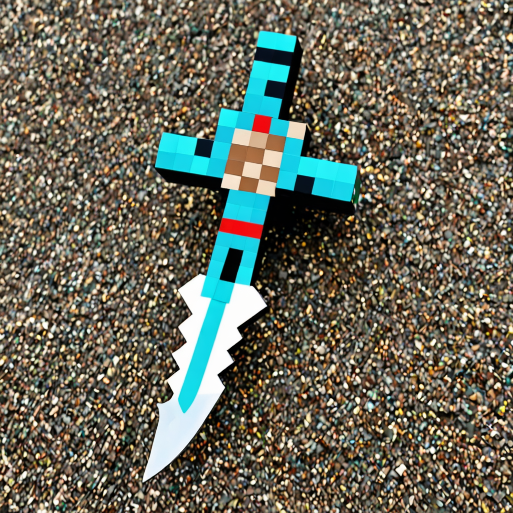 Minecraft Steve hand sword