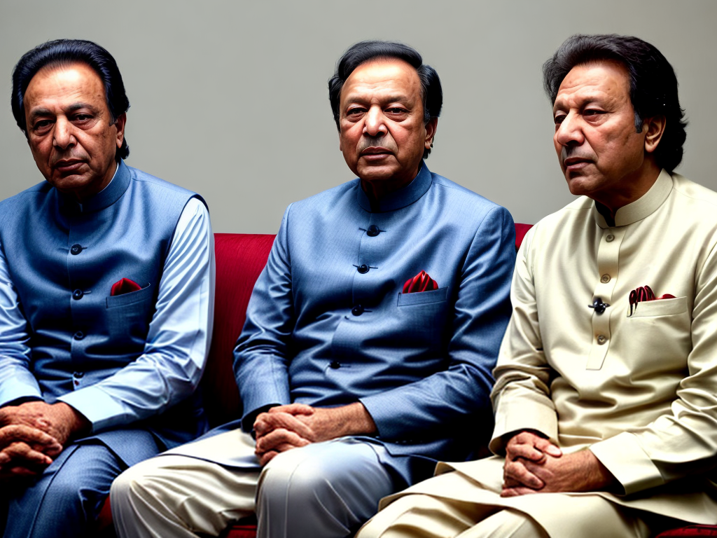 Ghulam Mohiuddin Niazi with Imran Khan