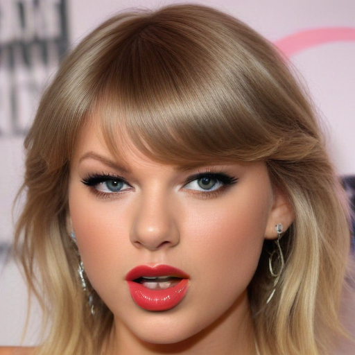 Taylor swift facing sideways sticking her tongue out