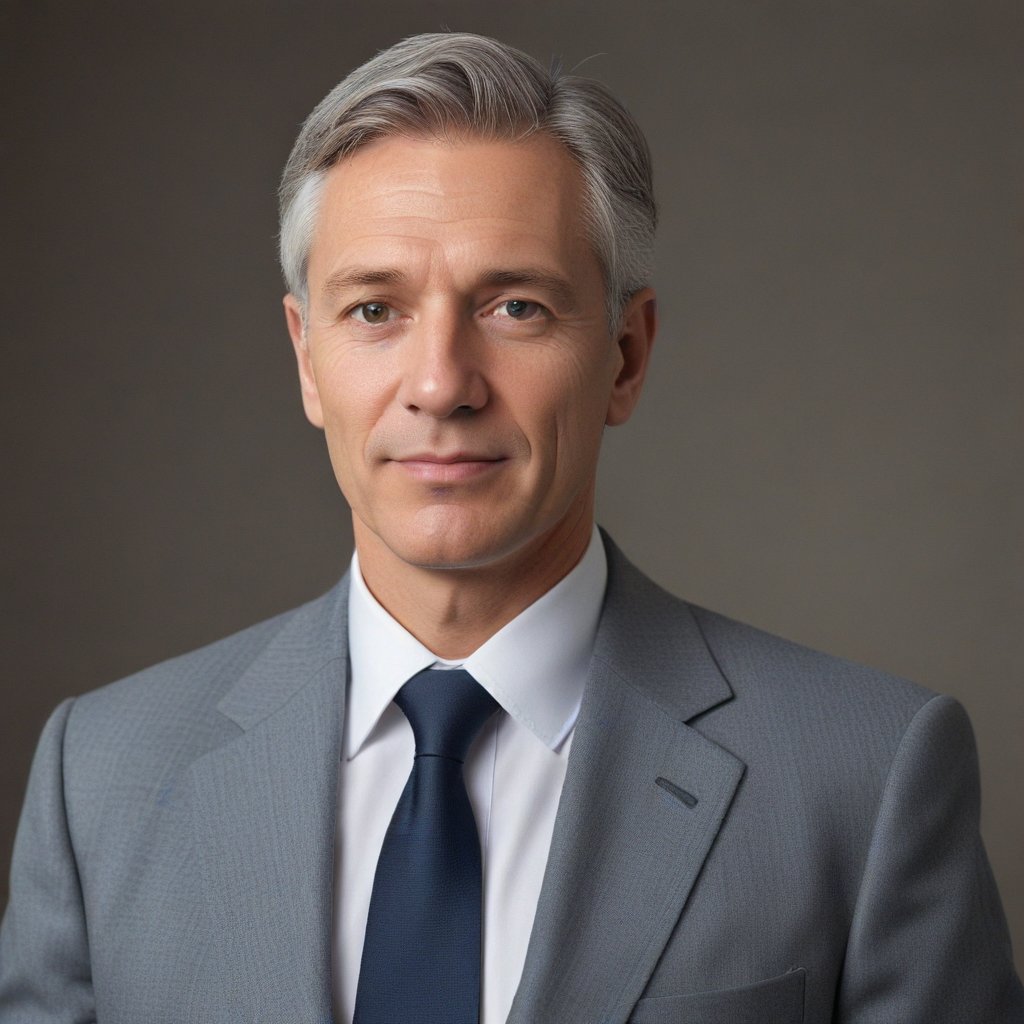 older male ceo in a business suit
