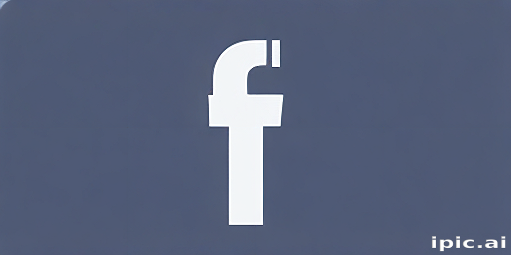 Iconic Facebook Logo Displayed on a Simple Blue Background Design
