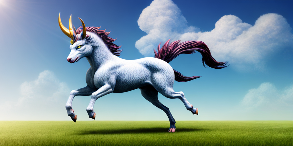 Qilin in sky