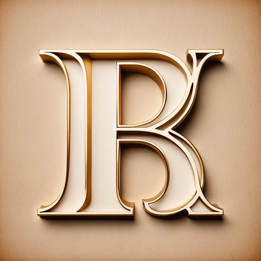An elegant letter B