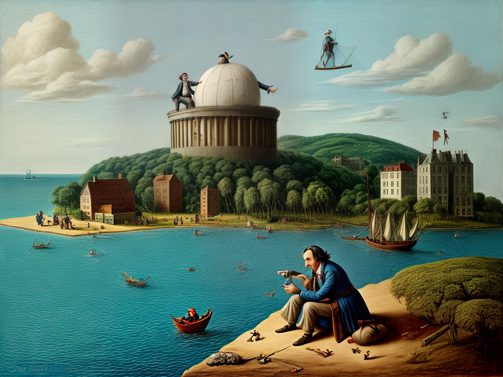 Gulliver in Lilliput