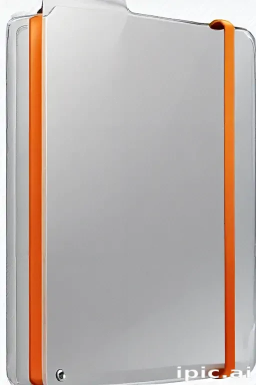 Transparent Tablet Case with Bright Orange Band for Added Protection ...