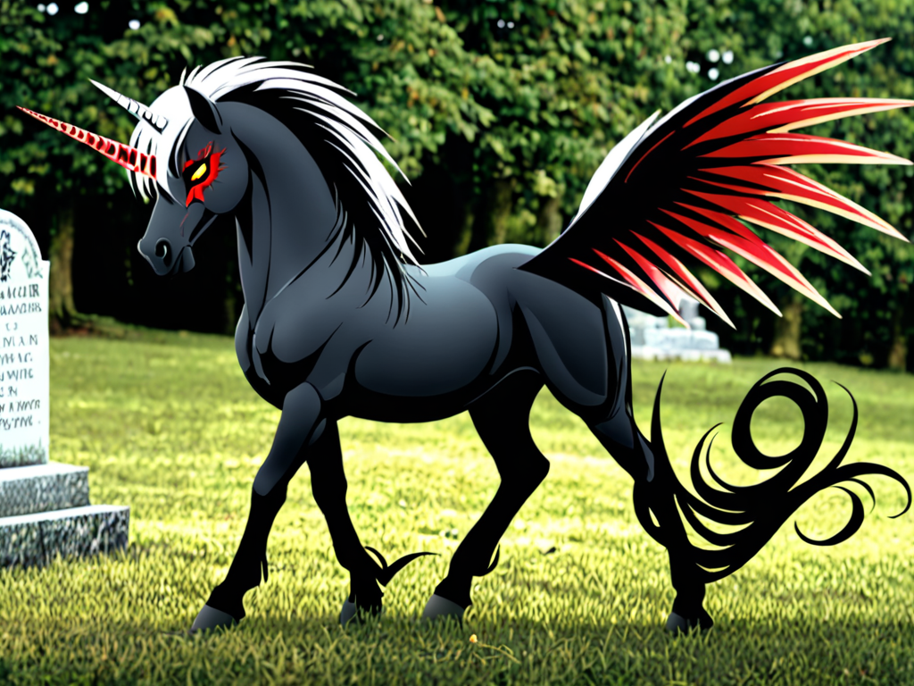 mlp pony necromancer dark alicorn mare white face red eyes red and ...