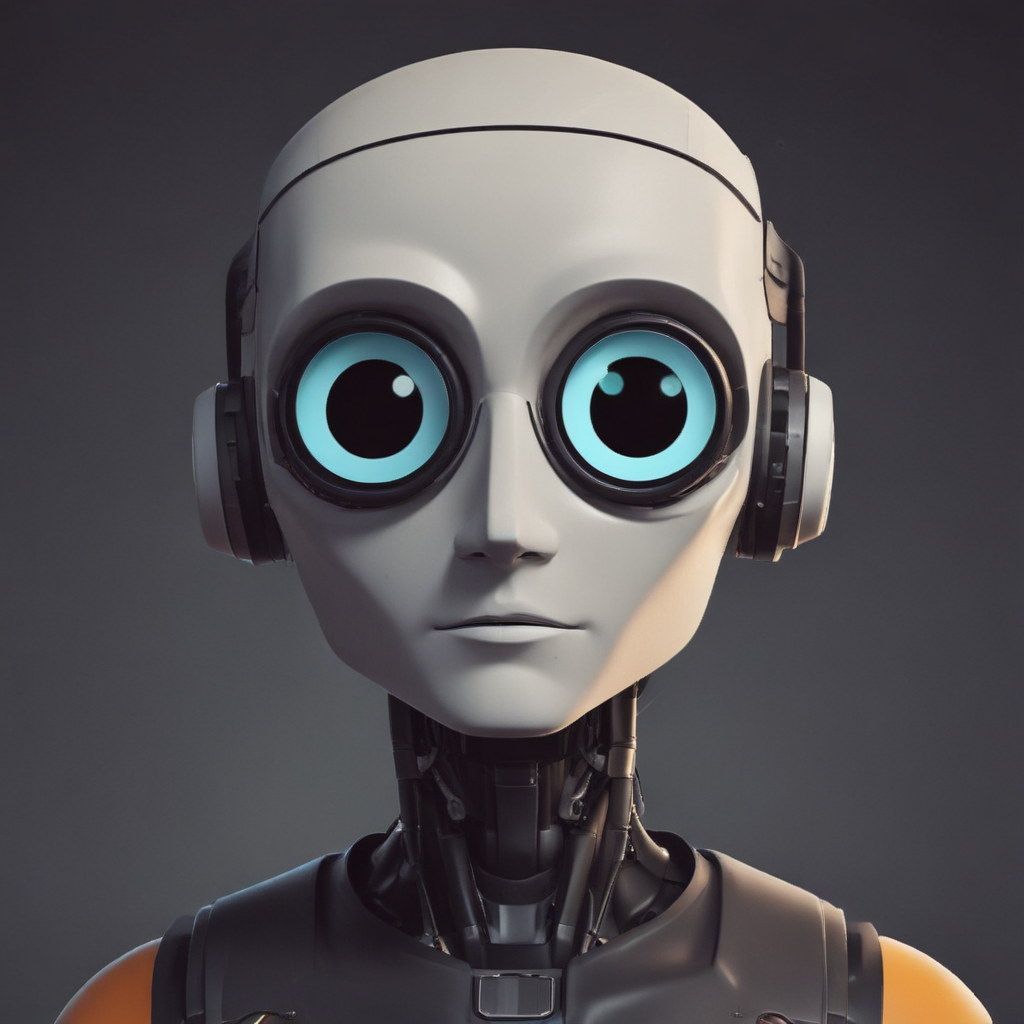 qute tasks bot's profile image in a cartoon style