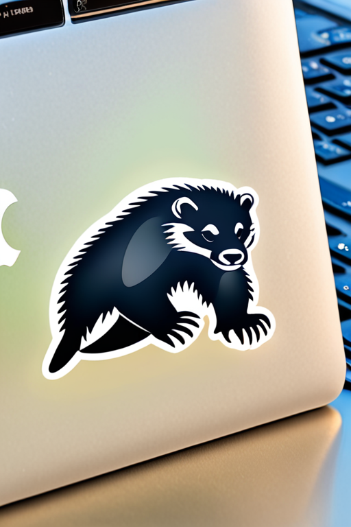 Honeybadger write a code with macbook