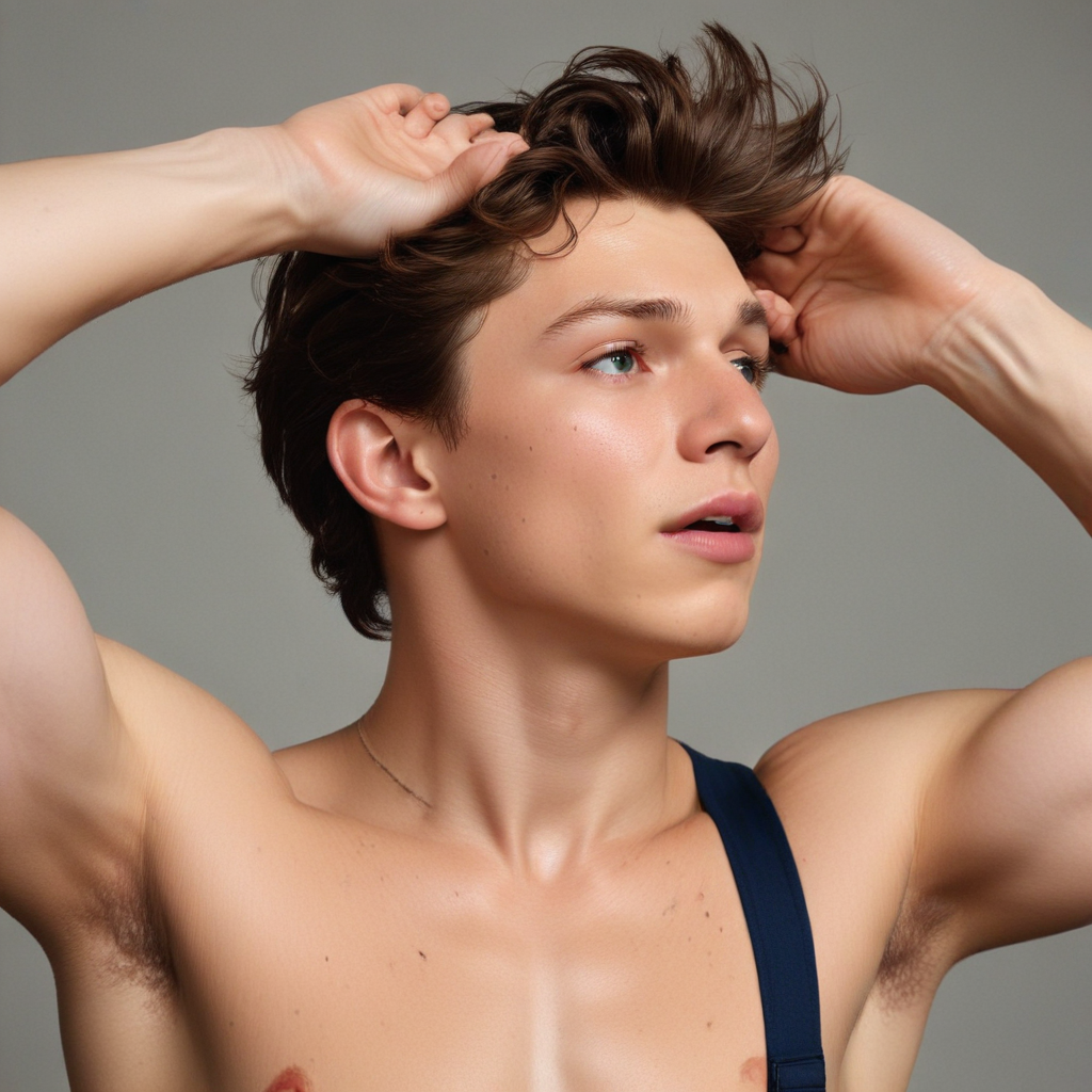 Tom Holland licking armpit