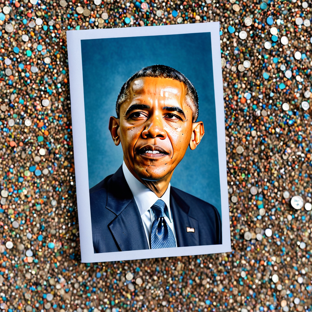 Obama with DaBaby's face on it