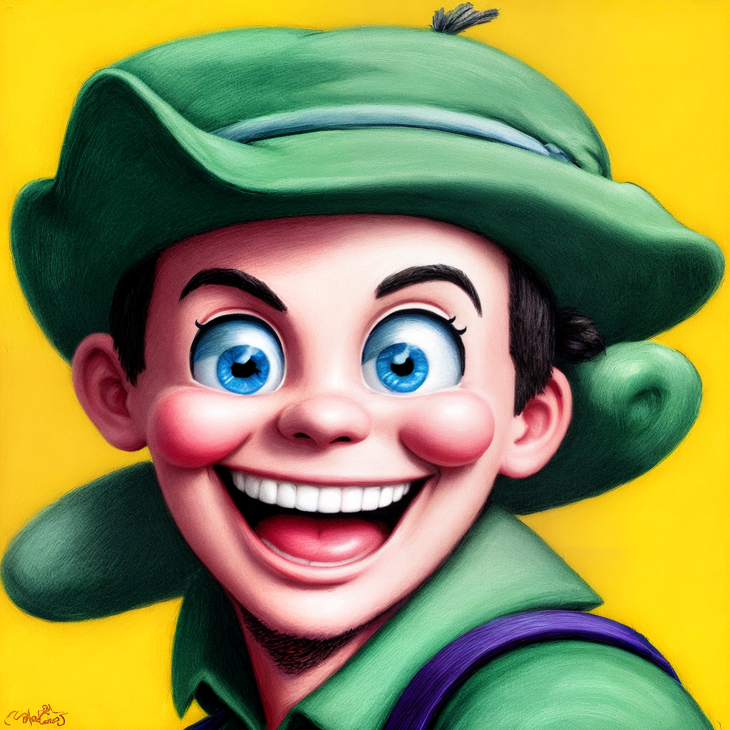 Most Joyful Smile Popeye Digital Fine Art (copy-right free)