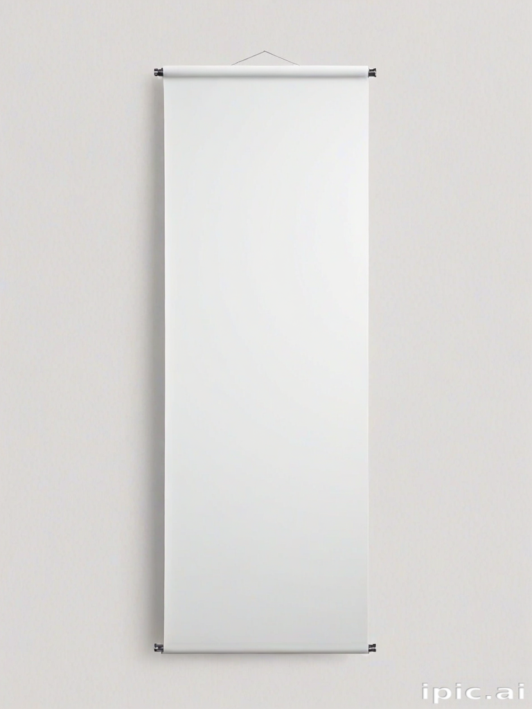 Blank Vertical Banner Ready for Customization with Your Creative Designs