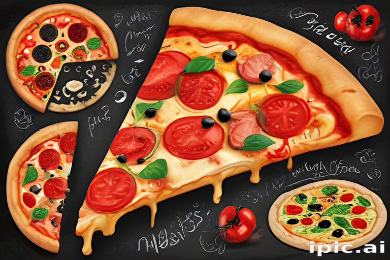 Deliciously Cheesy Pizza with Fresh Toppings and a Side Slice Delight.