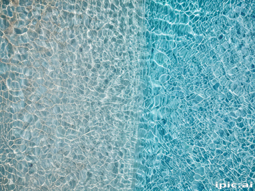 Captivating Aerial View of Crystal Clear Aquatic Patterns in Water