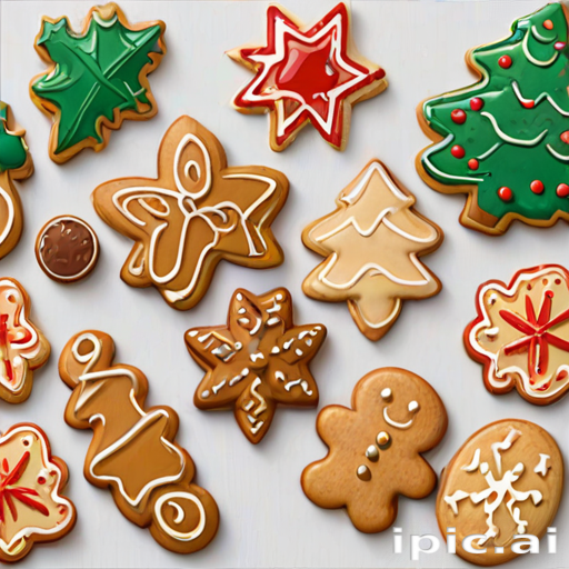Colorful Holiday-Themed Cookies Perfect for Celebrating the Festive Season