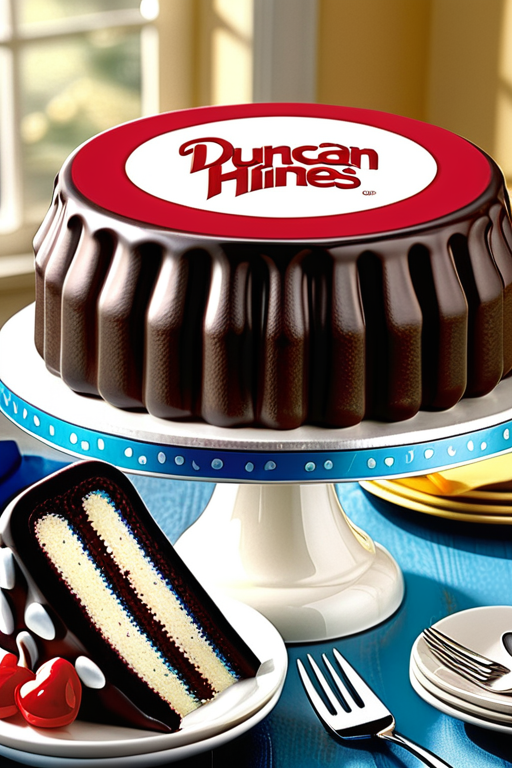 A Delicious Chocolate Cake from Duncan Hines Perfect for Any Celebration.