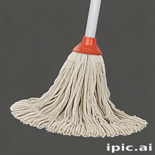 Classic Cotton Mop Ready for Cleaning Floors and Surfaces Effectively