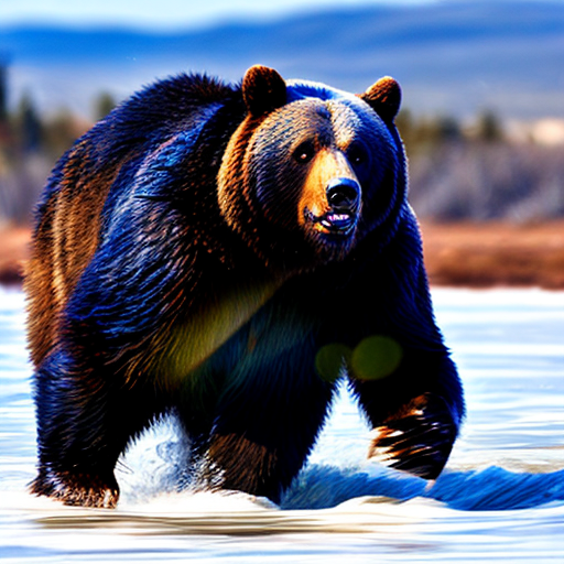 beast like a bear, with a head full of fangs, one leg, levitating