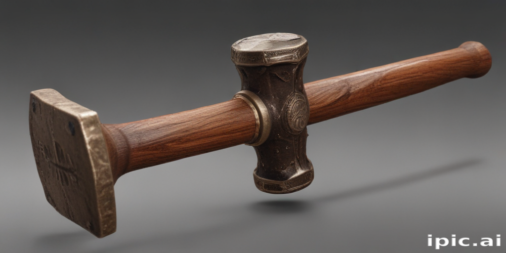 Astonishingly Crafted Historical Hammer with Intricate Designs and Textures