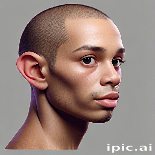 Realistic Portrait of a Young Man with Unique Facial Features and ...