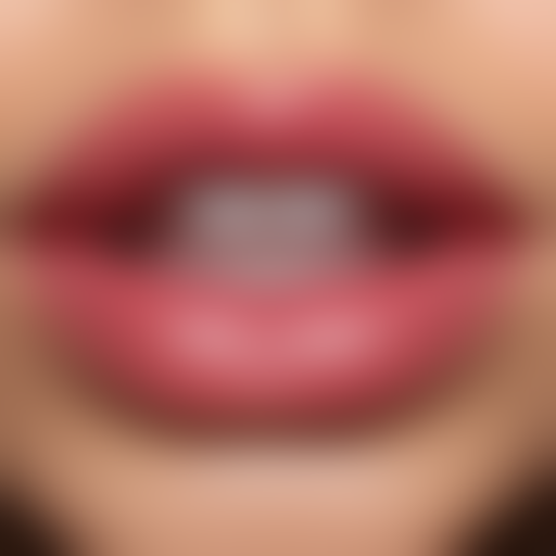 Close-Up of Lush Lips with Bold Red Lipstick and Glossy Finish