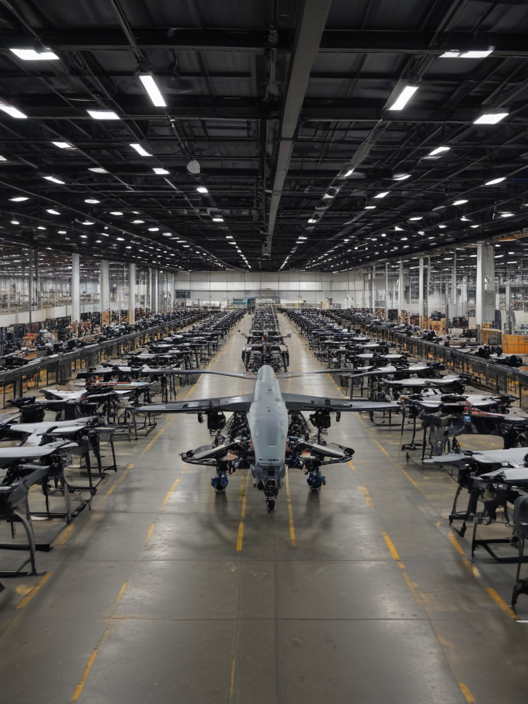 interior of a Drone Factory Delta