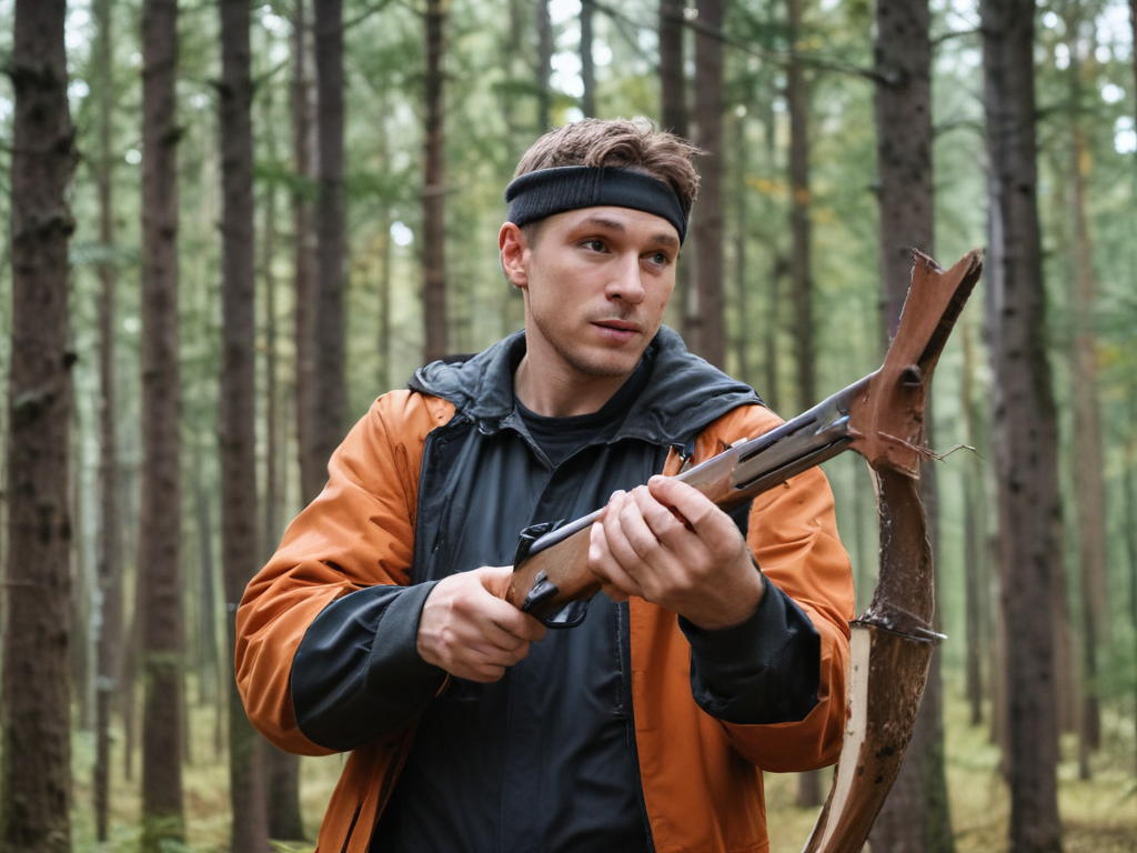 hunter who cuts down the forest