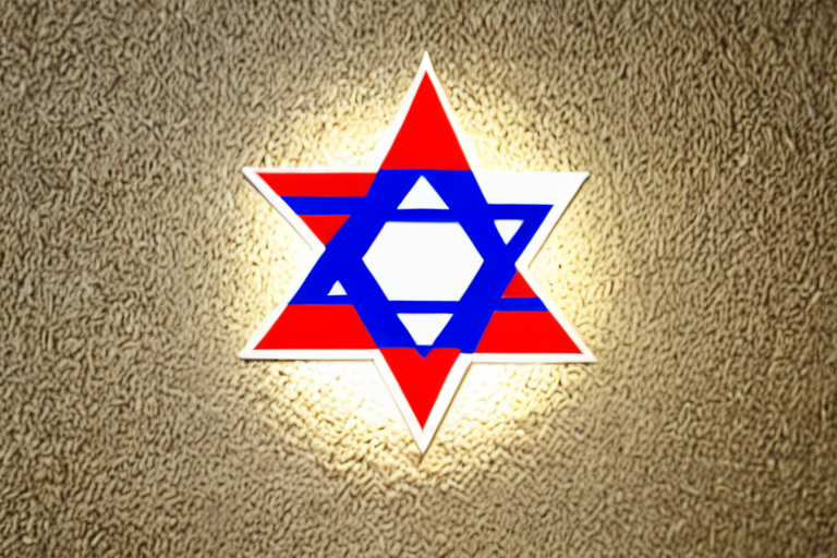 Synagogue American Israel flag