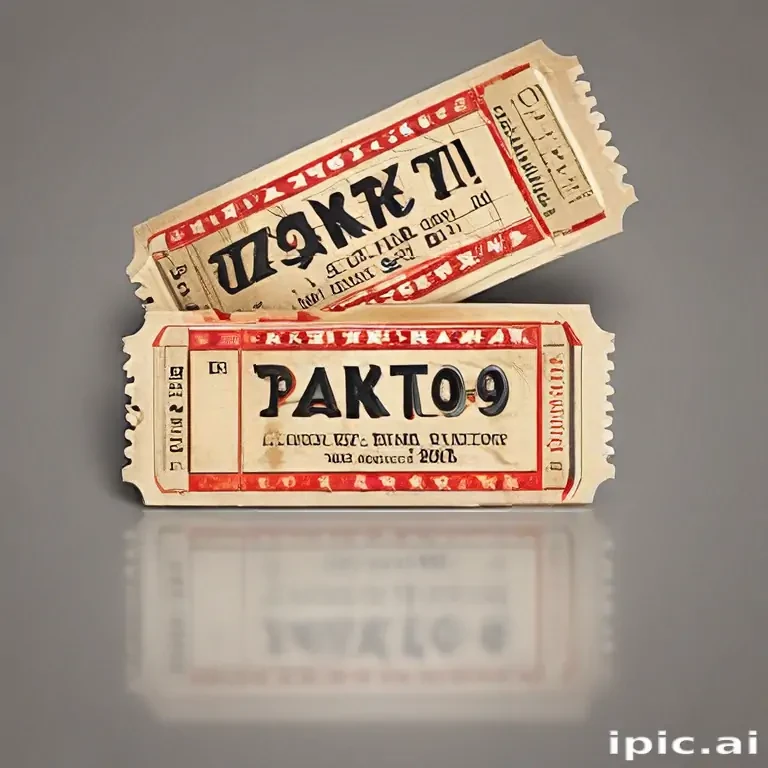 Vintage Ticket Design Featuring Unique Artwork and Intriguing Text Elements