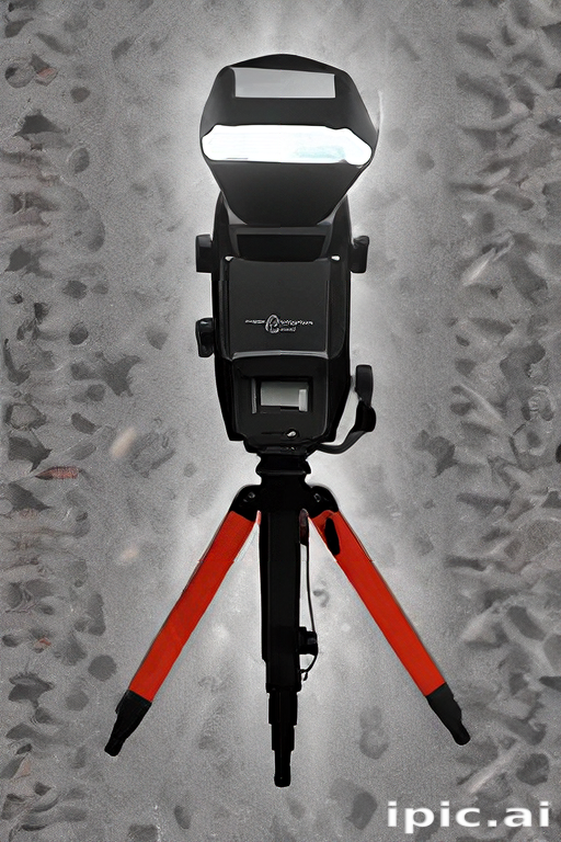 High-Tech Camera Flash on Tripod Ready for Capturing Stunning Photos