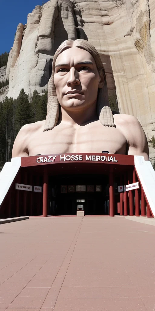 Majestic Tribute: The Giant Sculpture of Crazy Horse at the Memorial