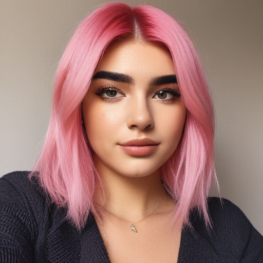 Dua lipa pink hair