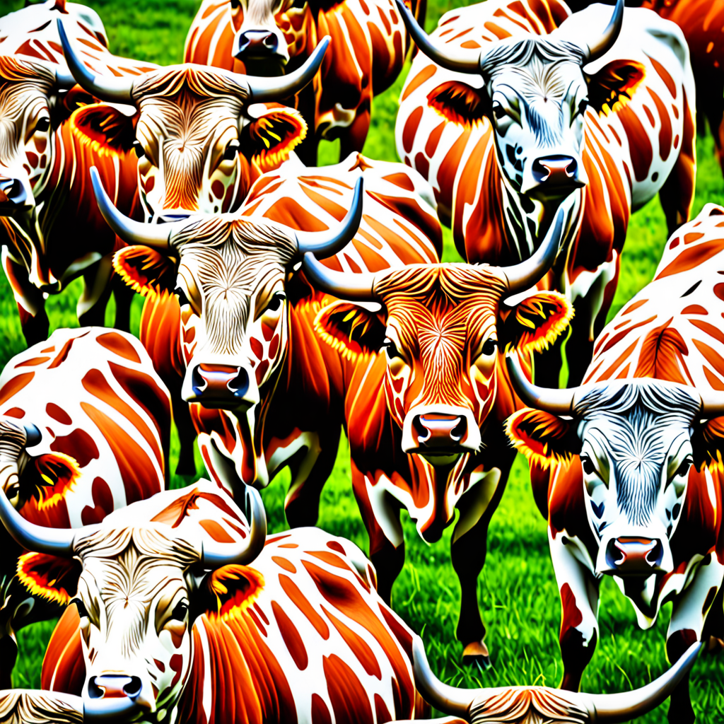 Pack of Red Spotted Bull's