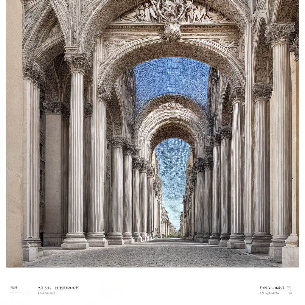 Most Beautiful French Style Pattern Vivid Design with triumphal arch ...