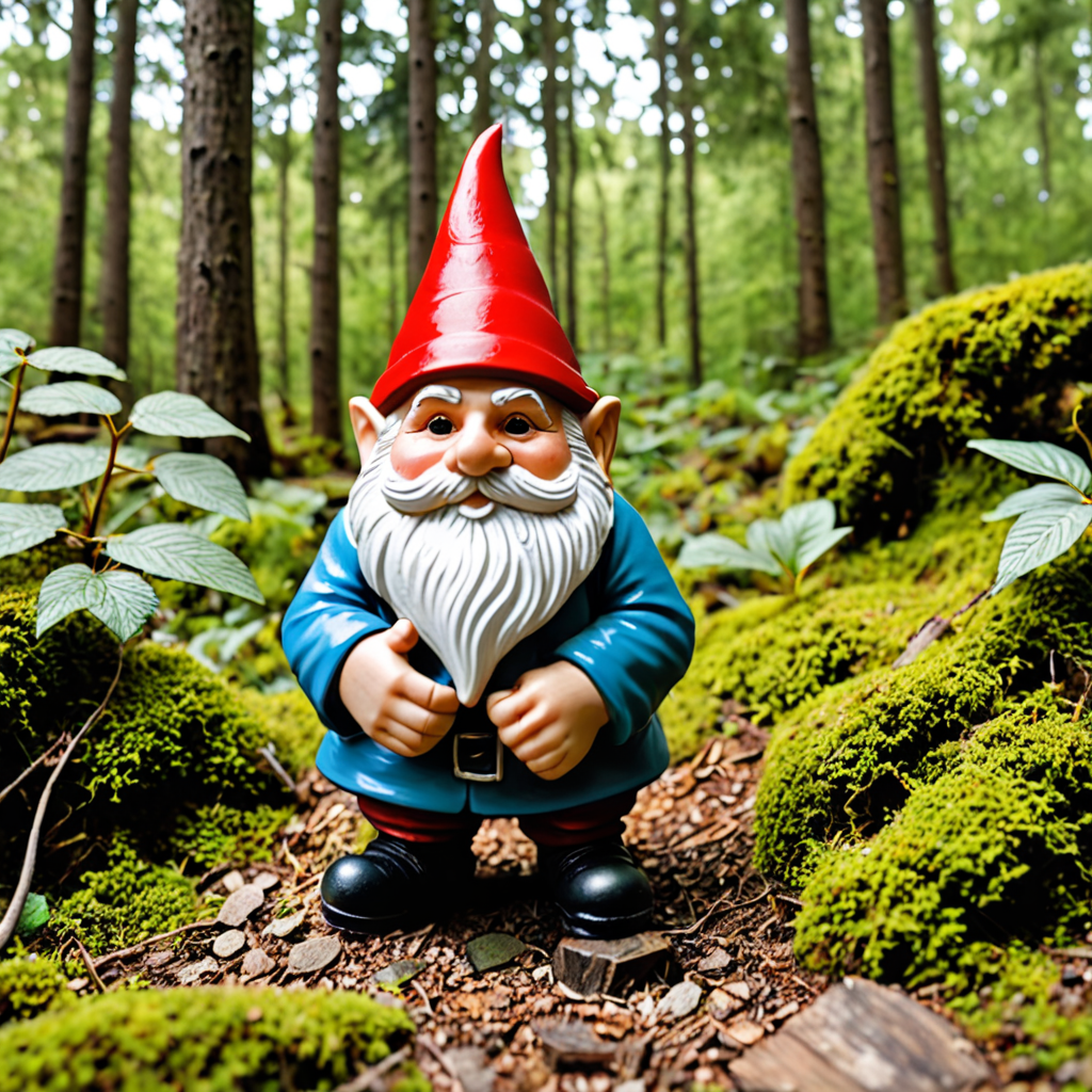 gnome in the forest