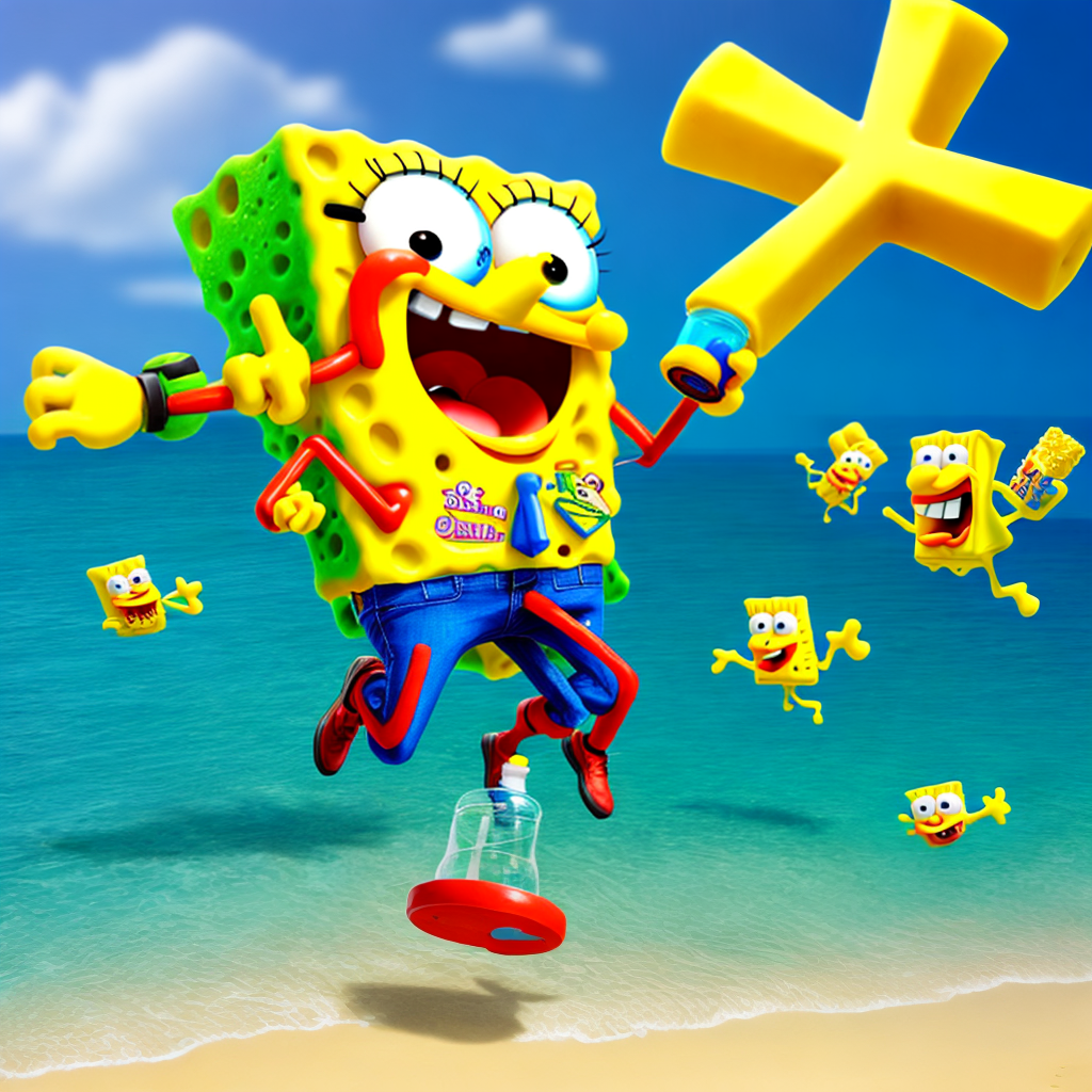 Spongebob drinkingn f3 energy