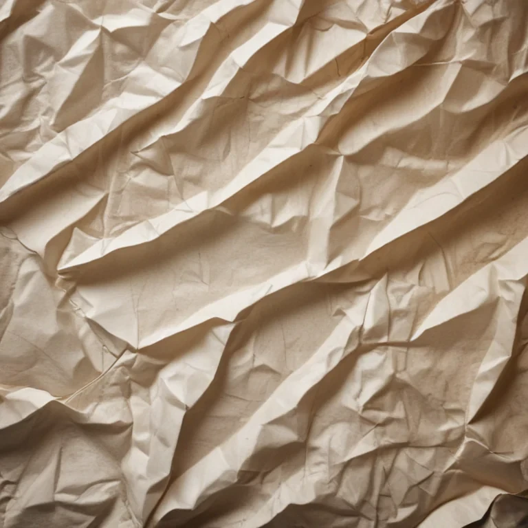 Textured Surface of Crumpled Brown Paper Creating Intriguing Patterns ...