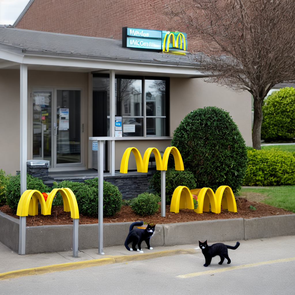 Cats visiting McDonald’s