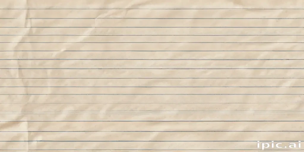 Blank, Crumpled Lined Paper Background Perfect for Notes and Sketches