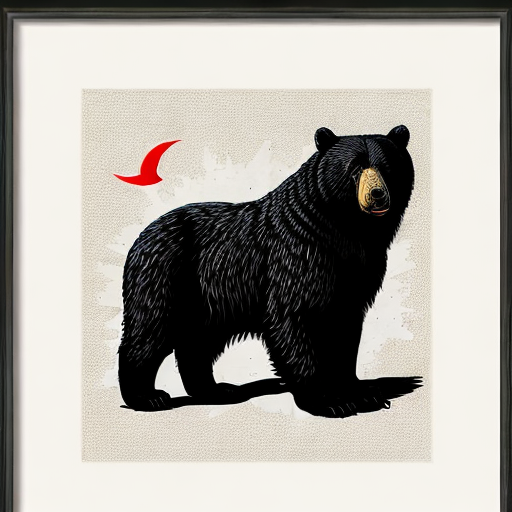 beast like a bear, with a head full of fangs, one leg, levitating