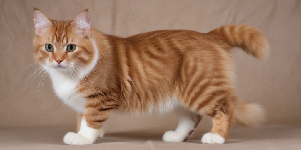 A Playful Ginger Cat with Striking Markings Poses for the Camera.