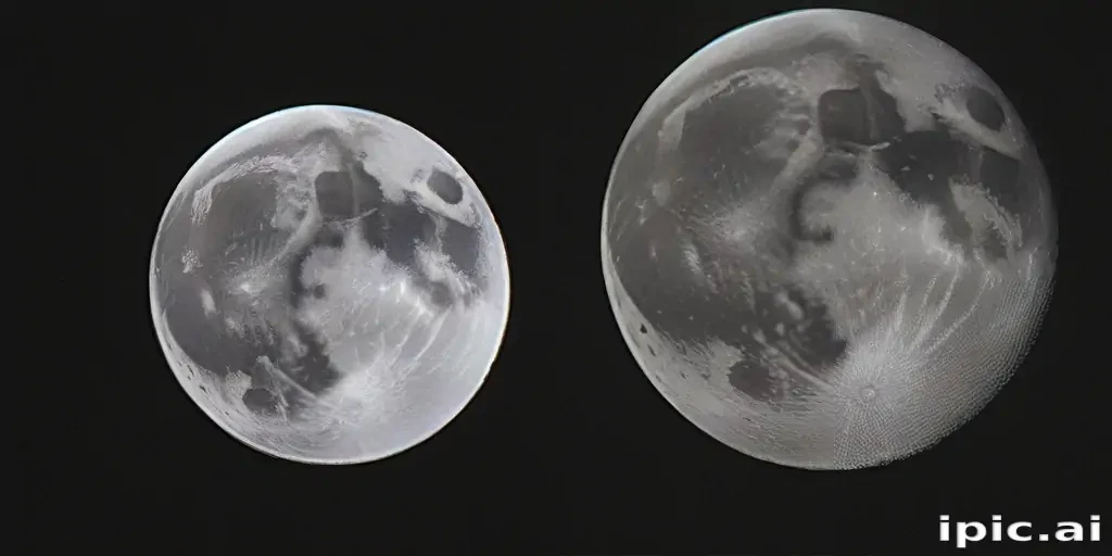 Stunning Dual Moon Images Highlighting Unique Textures and Surface Details