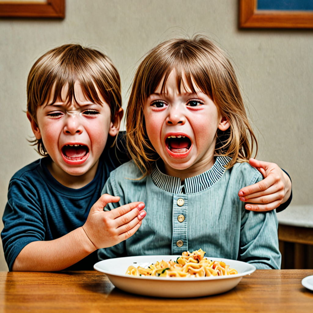 hungry kids crying