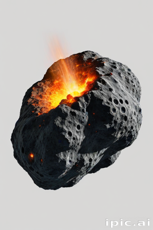 Explosive Eruption from a Volcanic Asteroid Surrounded by Cosmic Debris